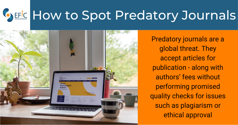 How To Spot Predatory Journals European Pain Federation
