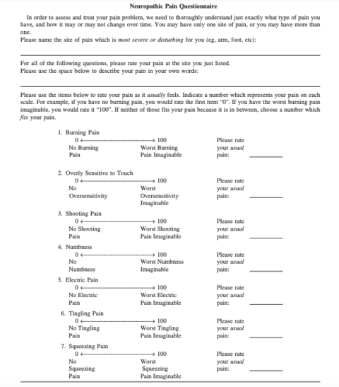 Measuring Pain in the Clinic - European Pain Federation