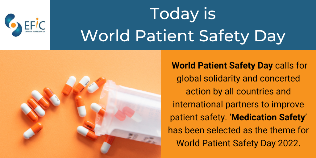 World Patient Safety Day 17 September 2022 European Pain Federation