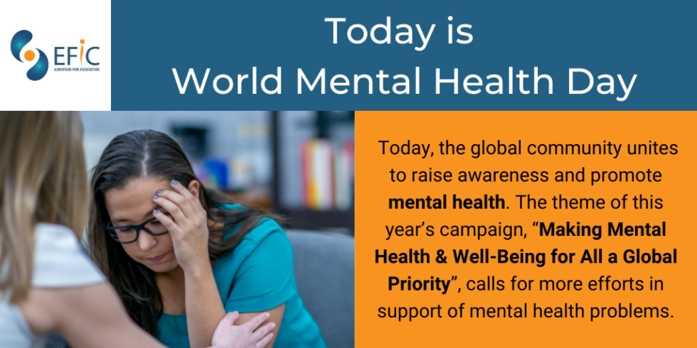 World Mental Health Day: 10 October 2022 - European Pain Federation