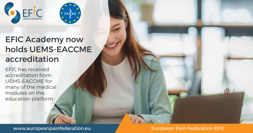 EFIC Academy now holds UEMS-EACCME accreditation - European Pain Federation
